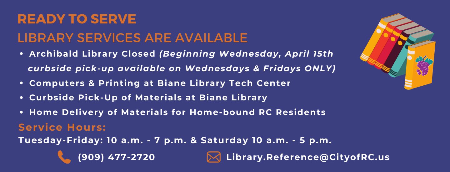 Library | City of Rancho Cucamonga