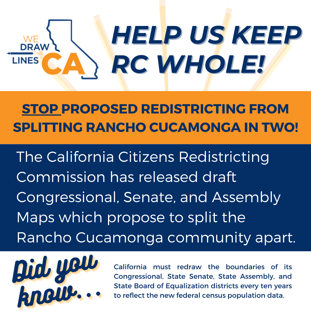 State Redistricting Information | City of Rancho Cucamonga