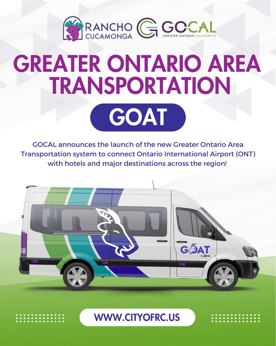 GOCAL Announces Launch of New Greater Ontario Area Transportation (GOAT ...