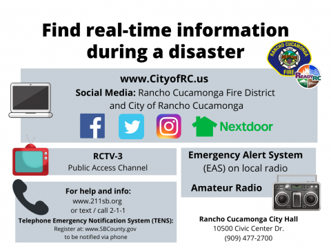 Sign Up for Emergency Alerts | City of Rancho Cucamonga